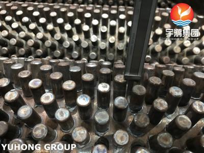 China Alloy Steel ASME SA335 P9 Seamless Studded Fin Tube For Heater for sale