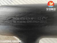 China ASTM A234 WP11 CL2 Alloy Steel Reducing Tee ASME B16.9 Buttweld Pipe Fittings for sale