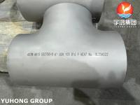 China ASME B16.9 Super Duplex 2507 Fittings ASTM A815 WPS32750 BW Super Duplex Tee for sale