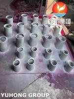 China ASME B16.9 Super Duplex 2507 Fittings ASTM A815 WPS32750 BW Super Duplex Tee for sale