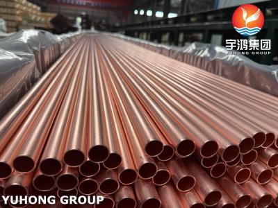 China ASTM B111 UNS C12200 / CW024A Seamless Copper Tube DHP Heat Exchanger Tube for sale