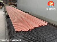 China Copper And Copper Alloy Seamless Condenser Tube ASTM B111 C12200 99.9Cu H55 H80 for sale