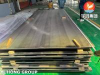 China Explosive Clad Plate ASME SA516 Gr.70 Carbon Steel Cladding ASME SB127 Monel 400 for sale