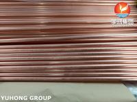 China Copper Alloy Tube JIS H 3330 C1220T Copper Nickel Seamless Condenser Tubes for sale
