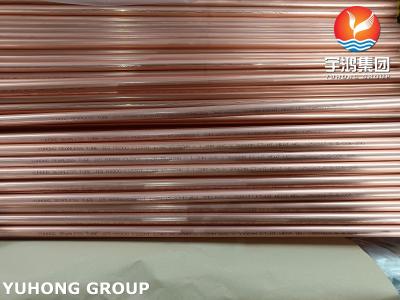 China Copper Alloy Tube JIS H 3330 C1220T Copper Nickel Seamless Condenser Tubes for sale