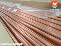China Copper Alloy Tube JIS H 3330 C1220T Copper Nickel Seamless Condenser Tubes for sale