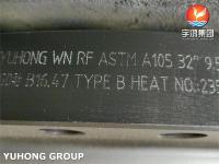 China ASTM A105 Carbon Steel Weldneck Flange - B16.47 Series B, Class 300/600, Pipe Connection for sale