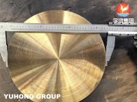 China ASTM B171 C46400 Naval Brass Disk Copper Alloy Plate For Tubesheet Drilling Heat Exchanger Components for sale