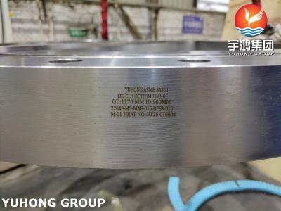 China ASME SA350 LF2 CL1 Heat Exchanger Parts Top Body Flange Bottom Flange for sale