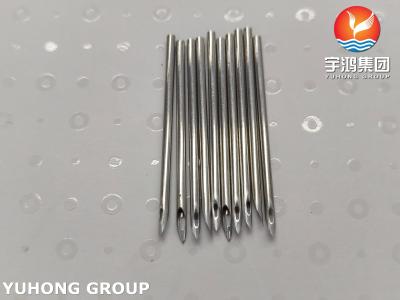China SUS304 Oval-Shaped Back Eye Tip Arteriovenous Fistula Needle Tube For Haemodialysis for sale