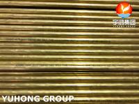 China Cooper Alloy Tube B111 C68700 O61 Annealed, Aluminium Brass Seamless Tubing For Sea Water Heat Exchanger for sale