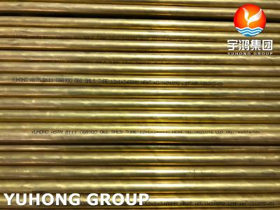 China Cooper Alloy Tube B111 C68700 O61 Annealed, Aluminium Brass Seamless Tubing For Sea Water Heat Exchanger for sale