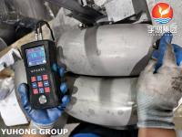 China ASTM A403 WP321H Stainless Steel Pipe Fitting ASME B16.9 Buttweld 180° Elbow for sale