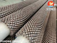 China ASTM A213 T9 Alloy Steel Studded Fin Tube With Alloy / Stainless Steel Studs For Boiler or Heater for sale