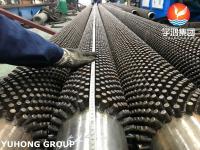 China ASTM A213 T9 Alloy Steel Studded Fin Tube With Alloy / Stainless Steel Studs For Boiler or Heater for sale