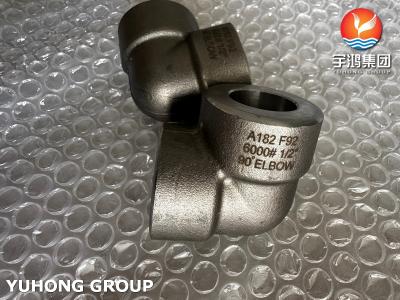 China ASTM A182 F92 Alloy Steel Fitting Forged 90Deg Elbow for Chemical Application for sale