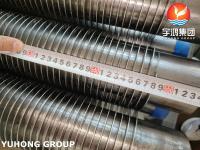 China ASTM A335 P22 HFW Serrated Fin Tube 11-13Cr for Heat Exchangers for sale