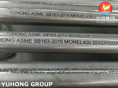 China ASME SB163 MONEL 400 (UNS N04400) Nickel Alloy Seamless Tube for Heat Exchanger and Condenser for sale