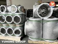 China Duplex Alloy Steel Equal Tee A815 S32750 Butt-Weld Fitting Seawater Desalination System for sale
