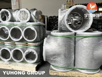 China Duplex Alloy Steel Equal Tee A815 S32750 Butt-Weld Fitting Seawater Desalination System for sale