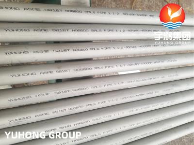 China ASME SB167 Alloy 600 / N06600, Nickel-Chromium-Iron Alloy Pipe, used in Chemical Processing Aerospace for sale