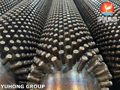 China ASTM A106 GR.B Carbon Steel Studded Fin Tube For Economizers and Superheaters for sale