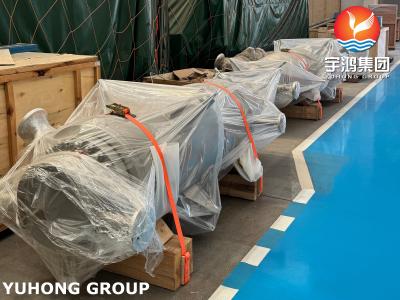 China ASME VIII-1 U-Tube Heat Exchanger Clad UNS N06600 for Chlor-Alkali Process NACE MR0175​ for sale