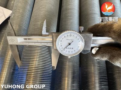 China EN 10217-7 1.4301 Extruded Fin Tube With Aluminum 1060 Fin For Air Heaters for sale