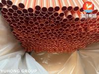 China ASTM B111 C12200 H55 Pure Copper Tube for Condenser, light-drawn for sale