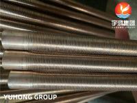 China ASTM B111 C70600 Copper Nickel Alloy Low Finned Tube For Condenser and Evaporator for sale