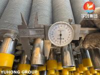China EN10217-7 1.4301 Stainless Steel Pipe With Al Fins Extruded Fin Tube For HVAC&R for sale