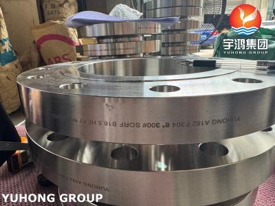 China ASME SA182 F304 SO RF Stainless Steel Flange Slip On Raised Face for Chemical and Industrial Piping for sale