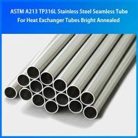 China ASTM A213 TP316L Bright Annealed Stainless Steel Seamless Tube for Heat Exchanger Applications for sale