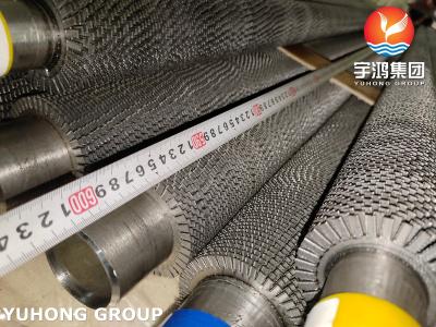 China Serrated Finned Tubes | High Frequency Welded | T22 Base Tube & CS Fins for HRSG / Boiler for sale