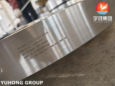China Normalized ASME SA266 Gr.2N Carbon Steel Stationary Tubesheet  For Heat Exchanger for sale