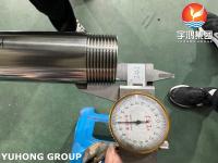 China ASTM A270 TP304 3A Stainless Steel Sanitary Tube For Beverage Plant , NPT Thread End for sale