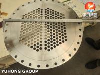 China ASME SA240 SS304 Stainless Steel Stationary Tubesheet For Heat Exchanger for sale