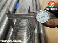 China Extruded Finned Tube ASTM A179 Carbon Steel Base / Aluminum 1060 Fins For Heat Exchangers for sale