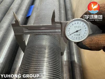 China Extruded Finned Tube ASTM A179 Carbon Steel Base / Aluminum 1060 Fins For Heat Exchangers for sale