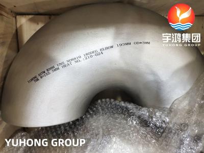China Nickel Alloy butt-welded fitting, Incoloy 800H LR elbow 90/180 Degree, for Nuclear Power Plant for sale