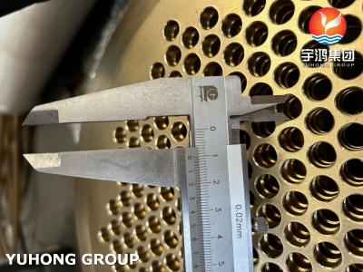 China Heat Exchanger Tubesheet Copper Alloy Steel Tubesheet ASTM B171 C46400 PT Available for sale