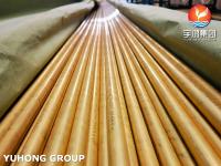 China Condenser and Heat Exchanger Application ASTM B111 C68700 Copper Nickel Tube for sale