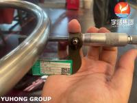 China Bright Surface ASME SB163 N04400 Nickel-Copper Alloy Heat Exchanger U Bend Tube for sale