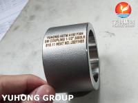 China ASTM A182 F304 3000# SW & NPT Coupling, High Corrosion Resistance Stainless Steel Socket Weld & NPT Thread Coupling for Industrial Pipeline for sale