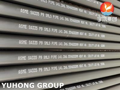 China Black Coating ASTM A335 P9 Alloy Seamless Steel Pipe for Superheater and Reheater for sale
