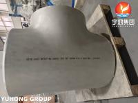 China ASTM A403 WP347-WX  EQUAL TEE ASME B16.9 Excellent Resistance To Intergranular Corrosion And High Temperature Strength for sale