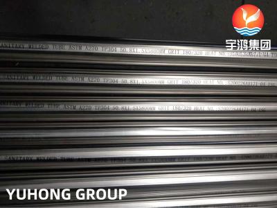 China ASTM A270 TP304 Sanitary Stainless Steel Welded Tubing with Mechanical Polished and Electropolished Finish and Customized Ra Roughness for sale
