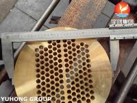 China ASME SB171 C46400 Naval Brass Tubesheet for Marine & Heat Exchanger Applications with Corrosion-Resistant Properties for sale