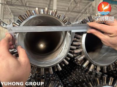 China ASTM A335 P22 Studded Finned Tube with Carbon Steel Studs for sale