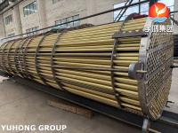 China Admiralty Brass Tube Bundle C44300 with ASME SB111 Seamless Tubes for Seawater & Marine Cooling Heat Exchanger for sale